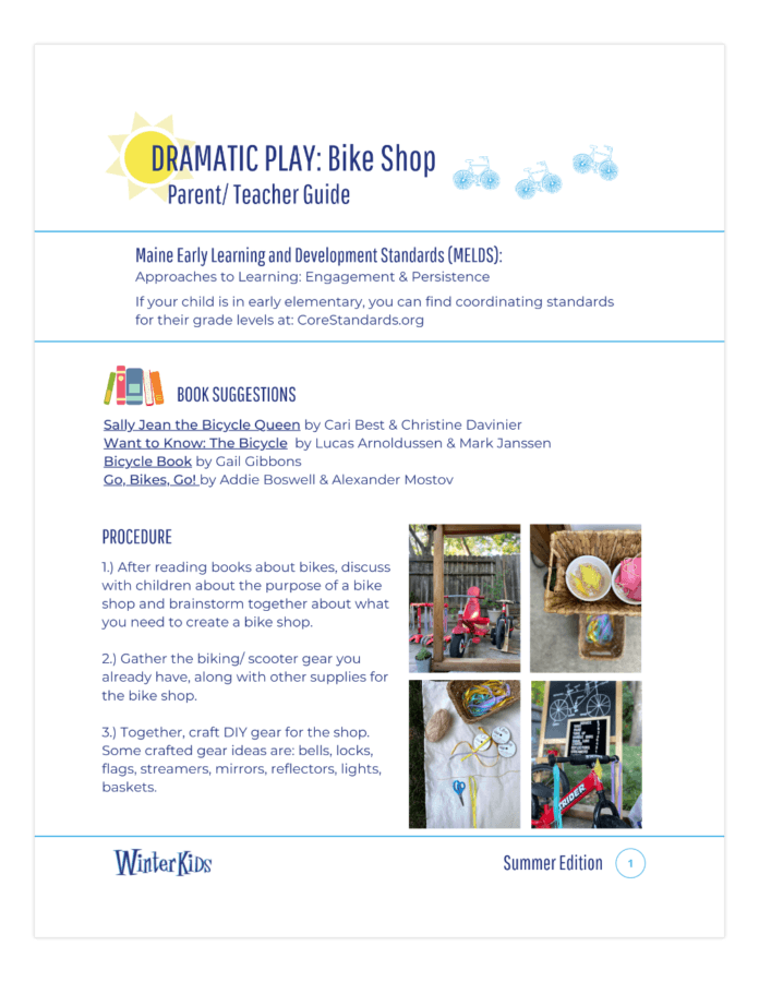 Dramatic Play: Bike Shop - WinterKids