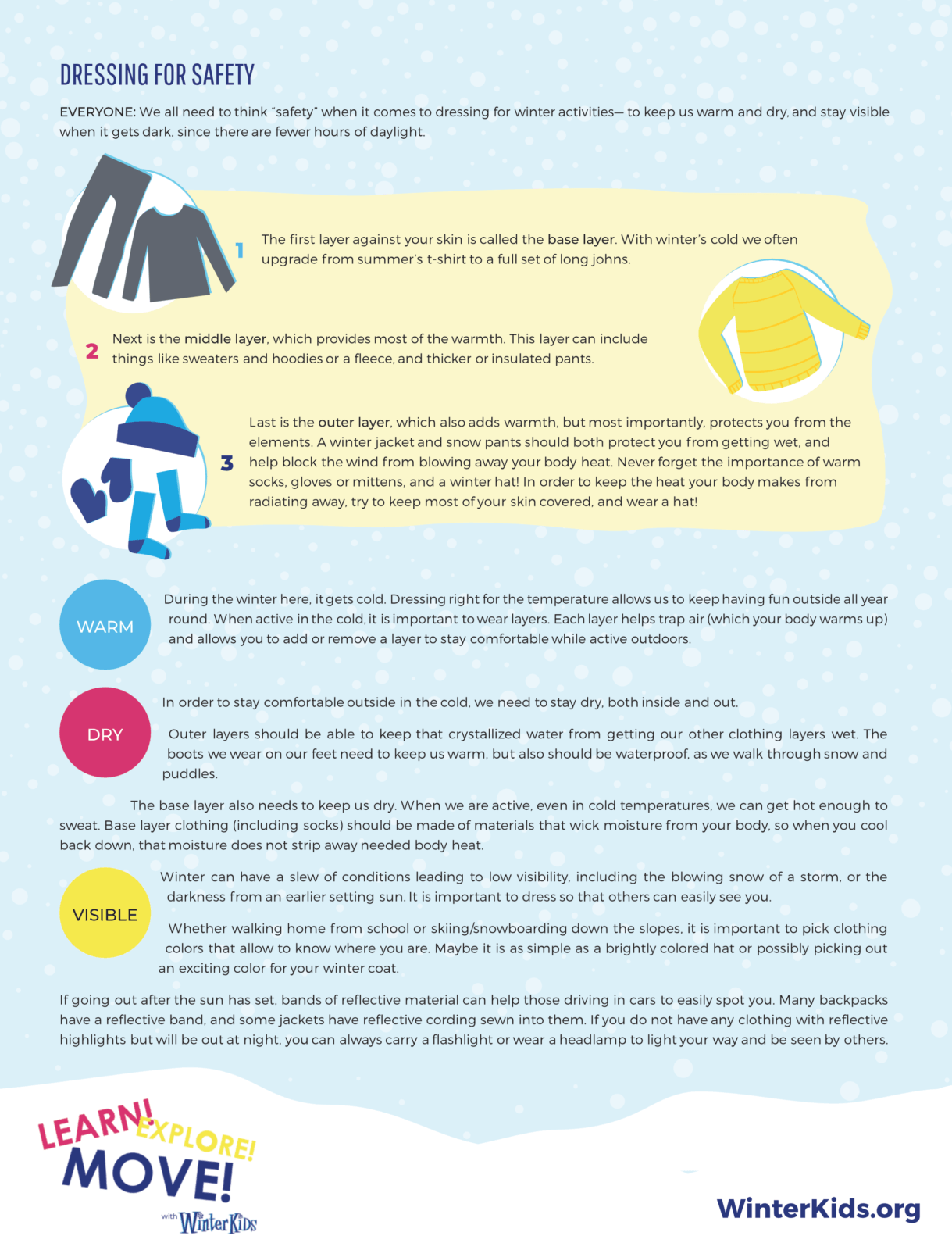 Dressing for Winter Safety - WinterKids